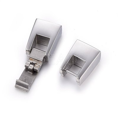 304 Stainless Steel Fold Over Clasps - Lbeads.com