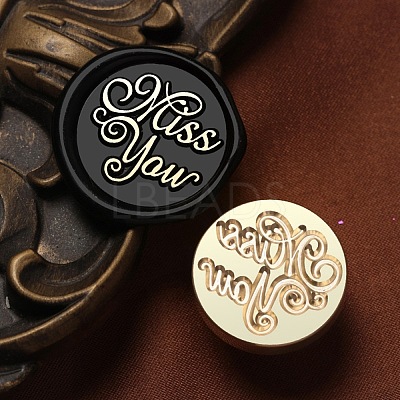 Miss You Wax Seal Brass Stamp Heads - Lbeads.com